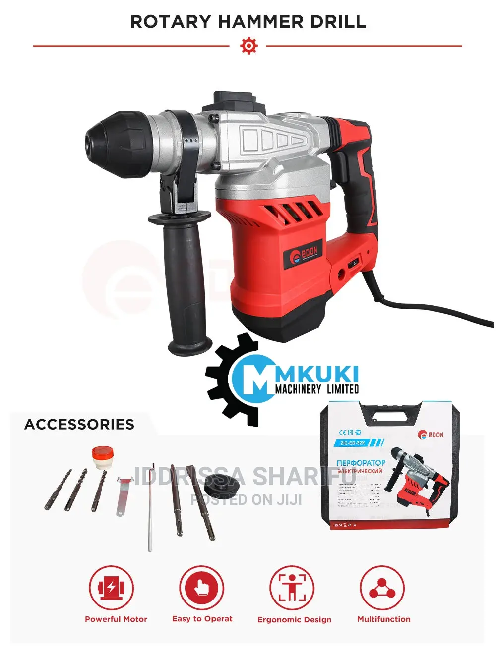 Edon Rotary Hummer Drill Available in Ilala - Electrical Hand Tools ...