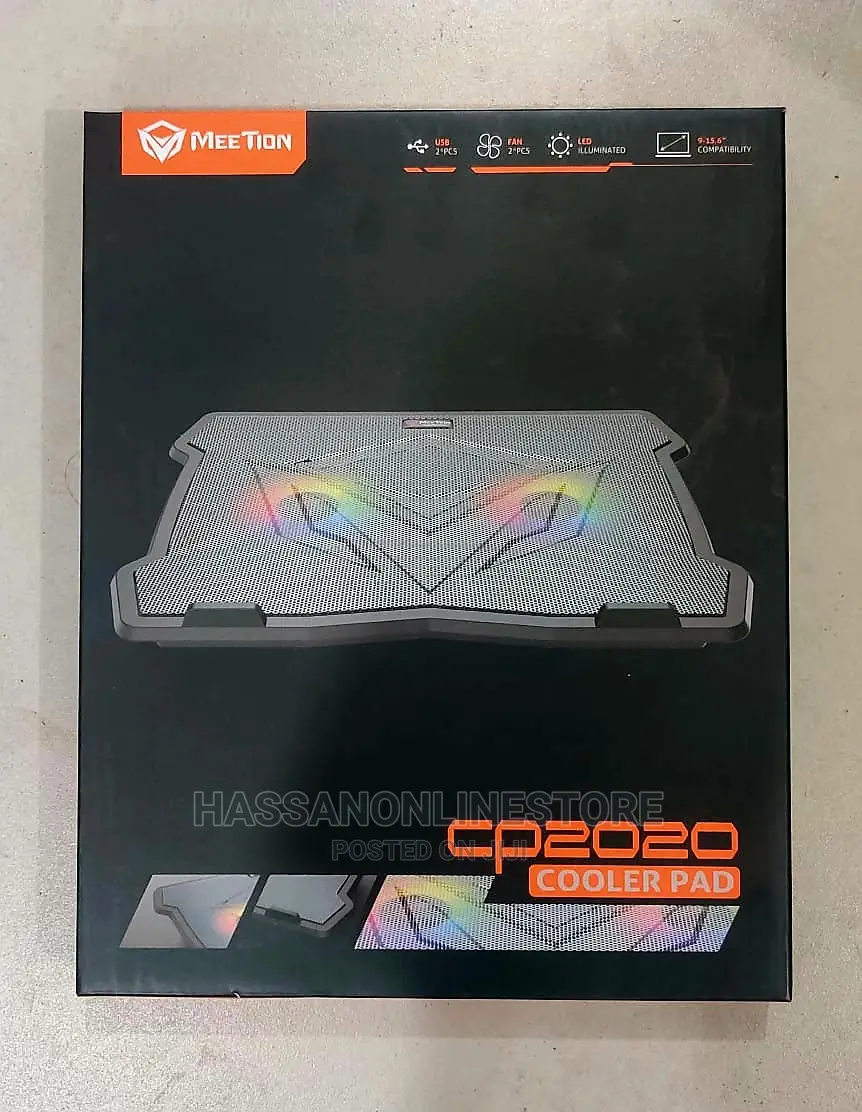 Meetion Cooling Pad Laptop Gaming 2 Fan Cooler CP2020 in Ilala - Computer Accessories , Hassan ...