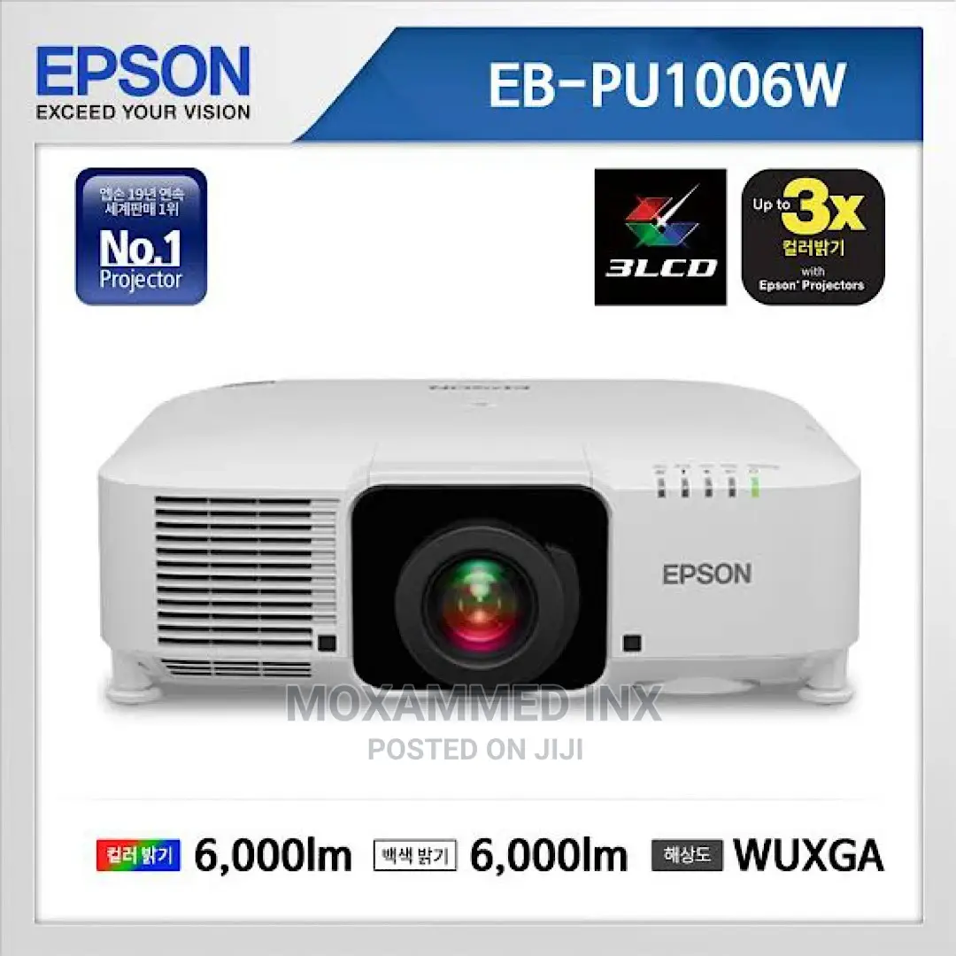 Epson EB-PU1006W WUXGA 3LCD 6000-lumens Laser Projector in Ilala - TV ...