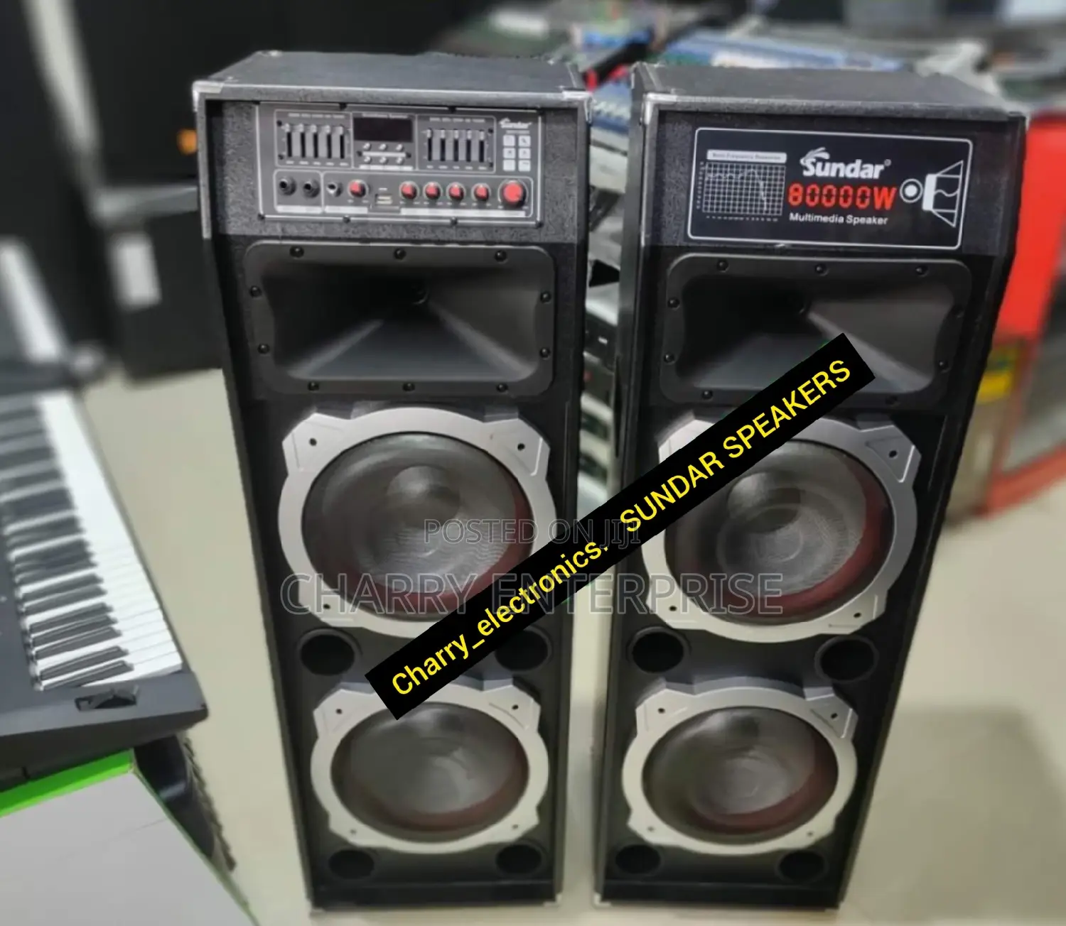 ORIGINAL Sundar Powerful Speakers80000W With Wireless Mic for sale ...