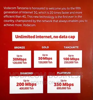 Vodacom 5G Unlimited in Kinondoni - Networking Products, Brian David ...