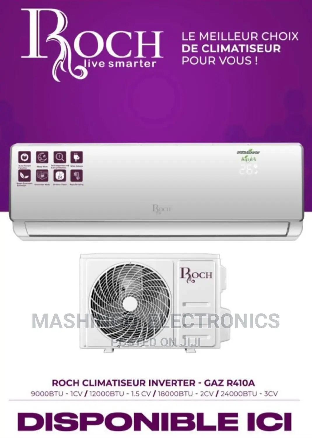 Roch Air Conditioner 12000BUT (Bei Za OFA)Duka Lipo Kariakoo in Ilala ...