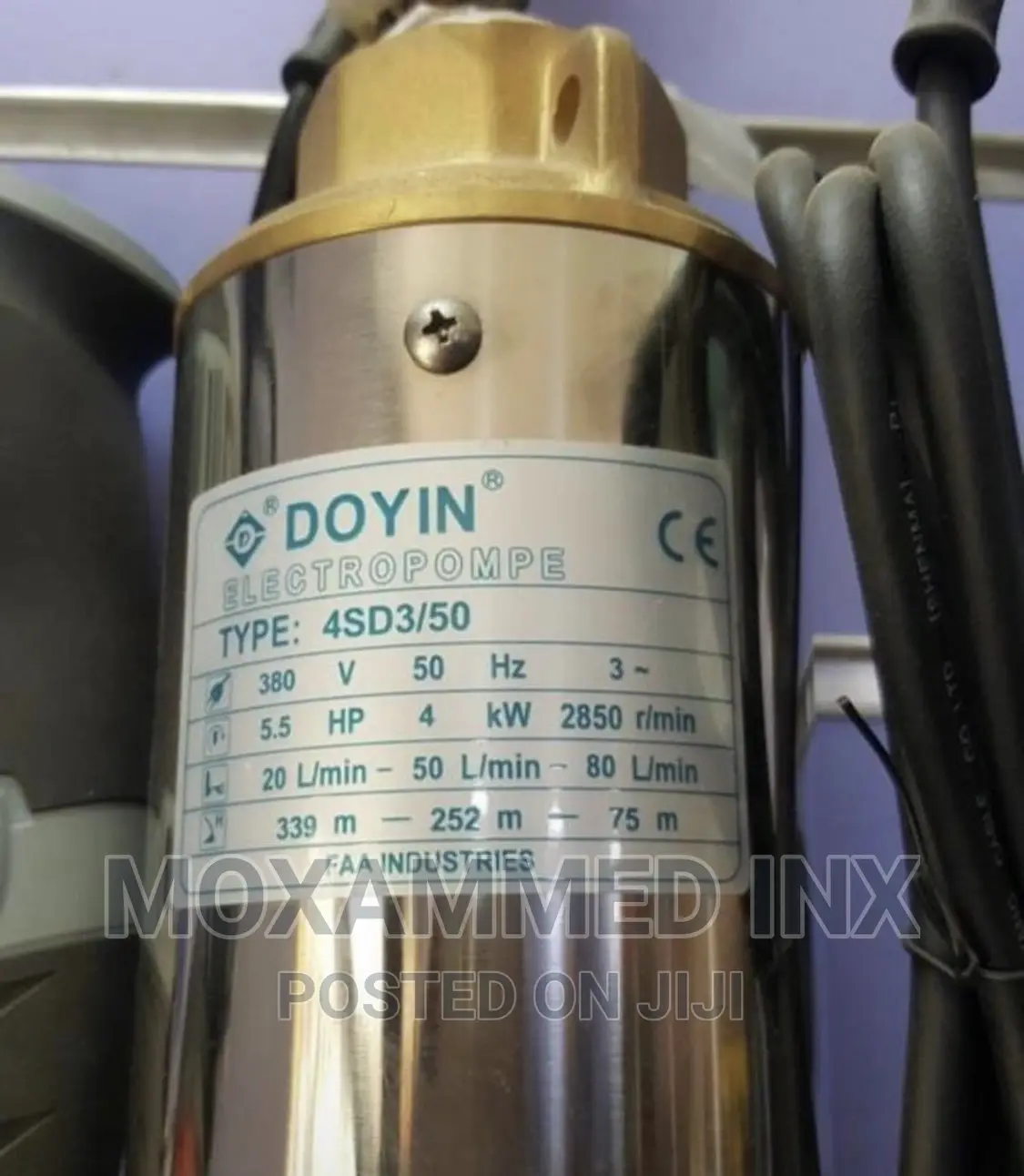 Doyin Pump 5.5hp 4kw in Ilala - Plumbing & Water Systems, Moxammed Inx ...