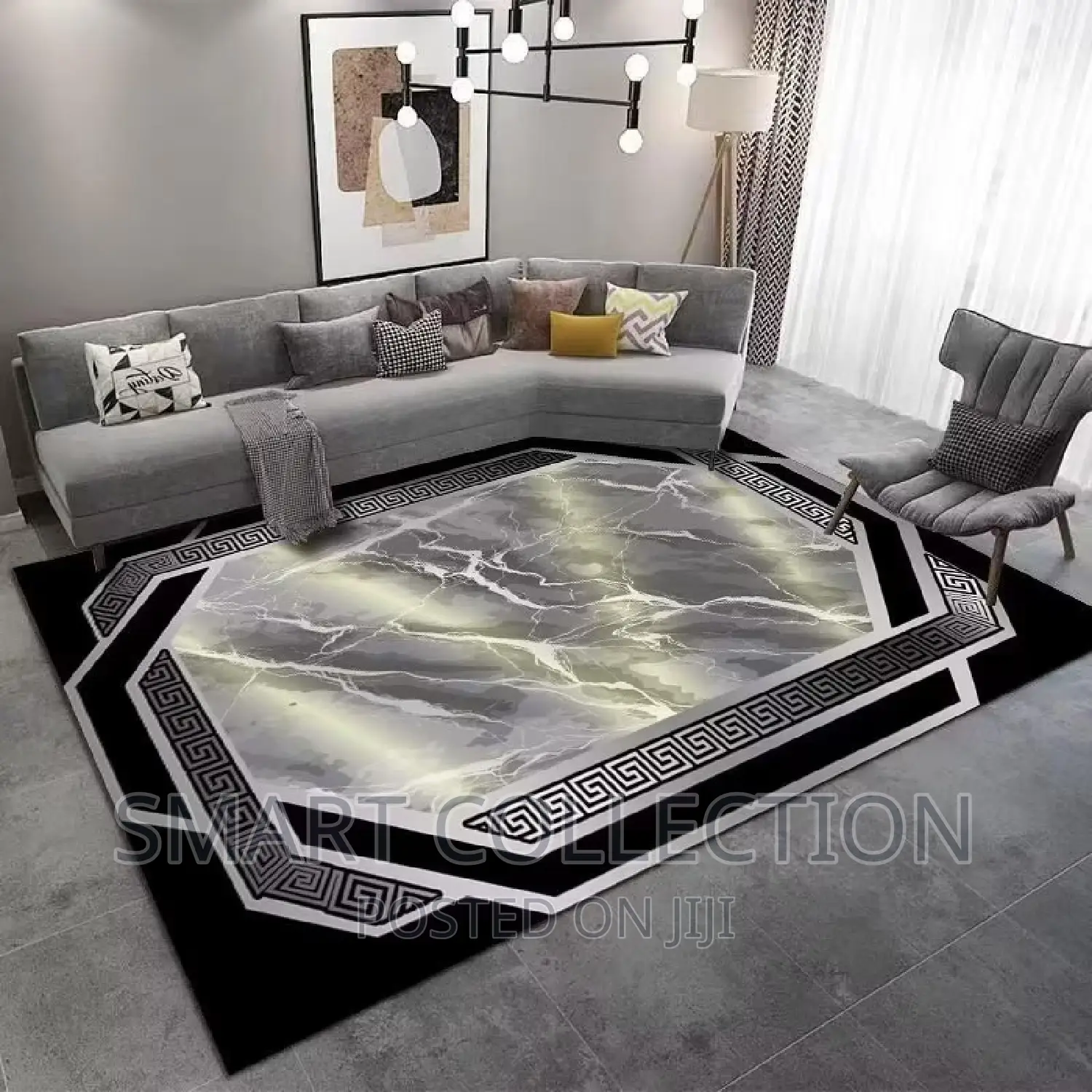 Area Rug Wit Light Luxury Marble Pattern for Home 7ft*9ft in Ilala ...