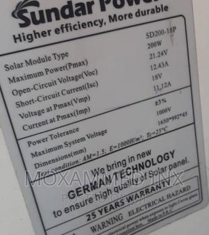 Solar Panel Sundar Power 200W in Ilala - Electrical Equipment, Moxammed ...
