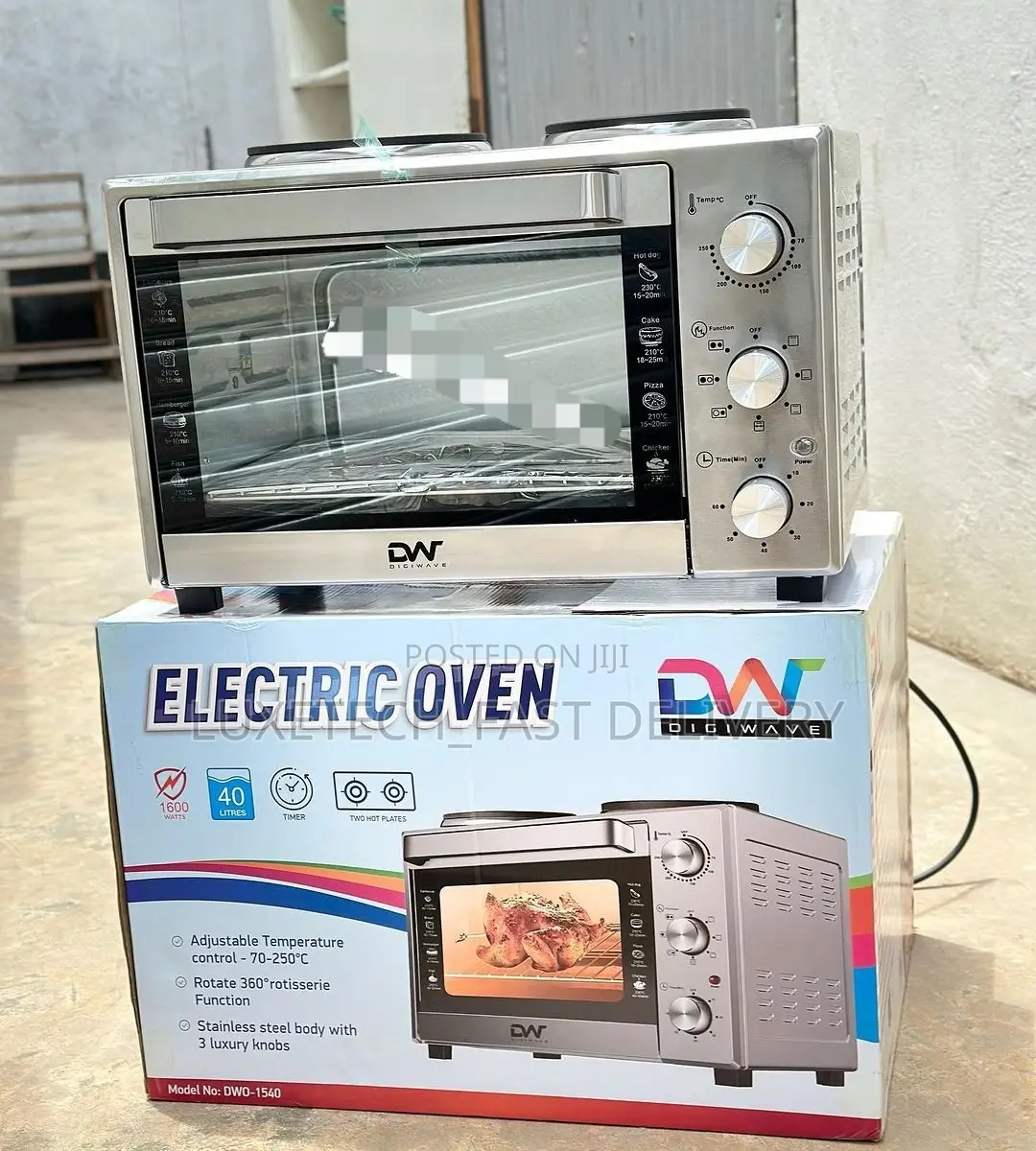 Dw Electric Oven 40 Litres With 2 Plates Stainless Steel in Ilala ...