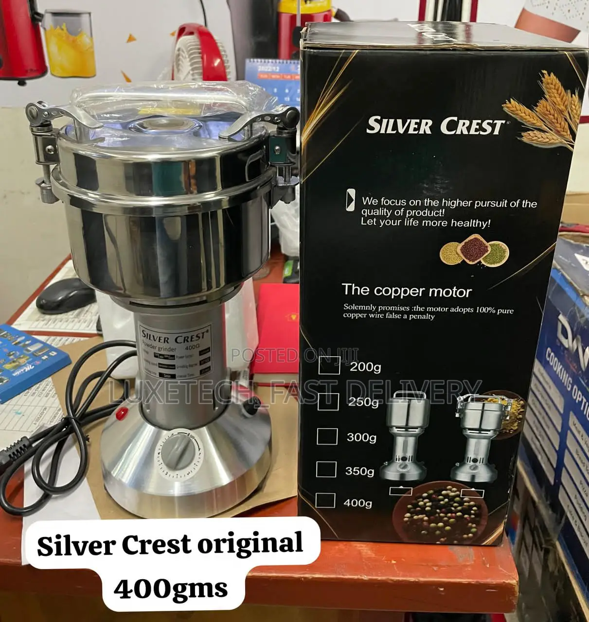 Silver Crest Electric Grinder 400 Grams for sale - LUXETECH_FAST ...