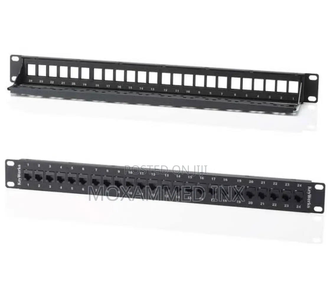 24 Port CAT6A UTP Patch Panel 1U, Black in Ilala - Computer Accessories ...
