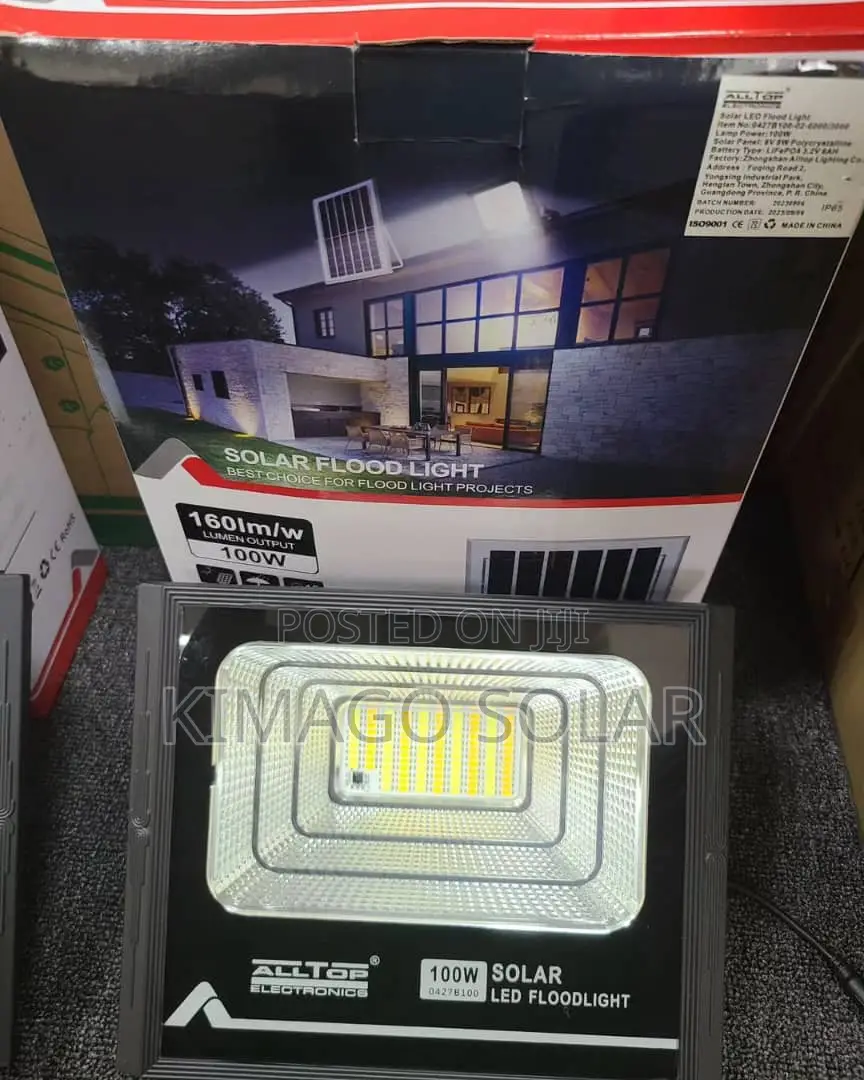 Epuka Giza Kwa Kufunga Taa Solar Flood Light 100W Agiza Leo in ...