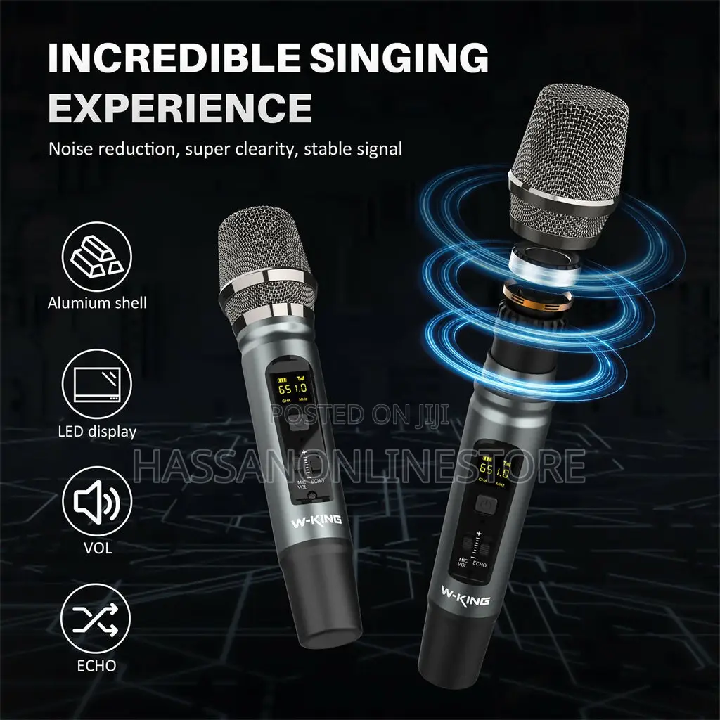 WKING D20 Partybox Bluetooth Speaker With 2 Mics in Ilala - Audio ...