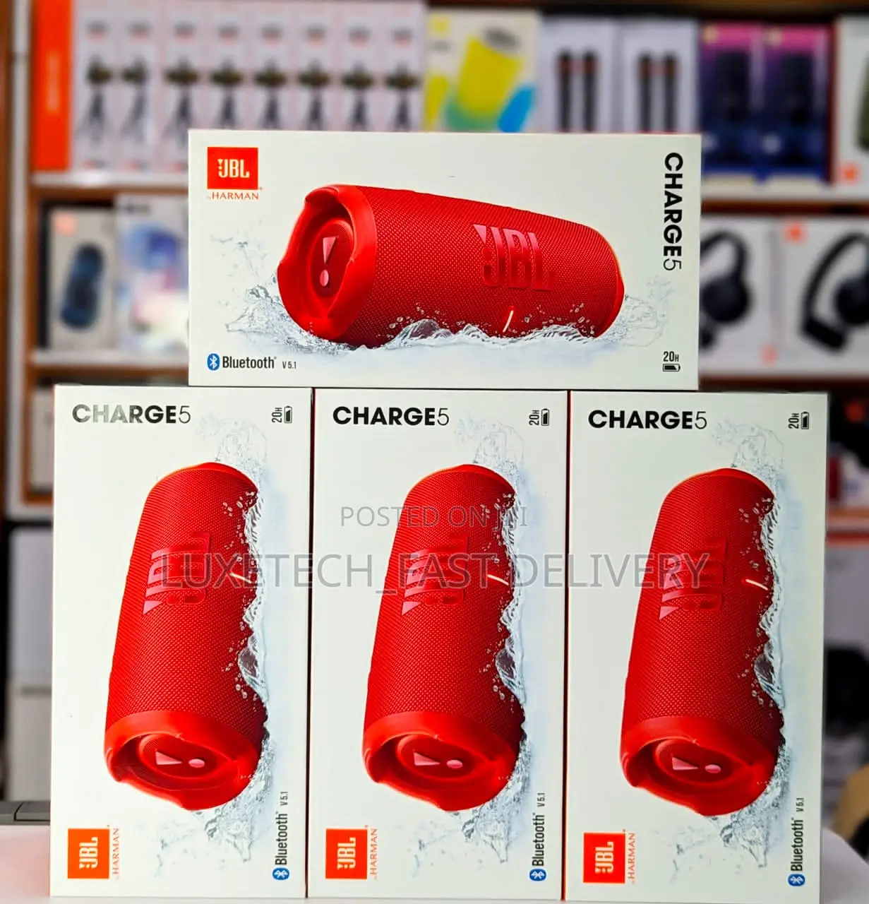 JBL Charge 5 Original Speaker Red Colour in Ilala - Audio & Music ...