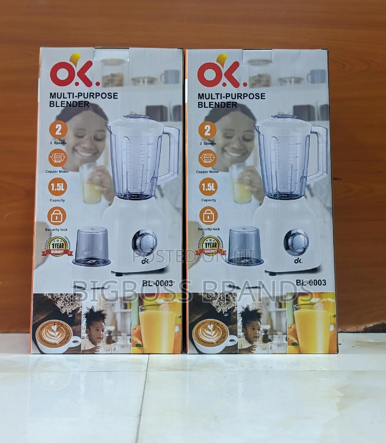 Ok Multipurpose Blender 1.5liter in Ilala - Kitchen Appliances, Big Boss Brands | Jiji.co.tz