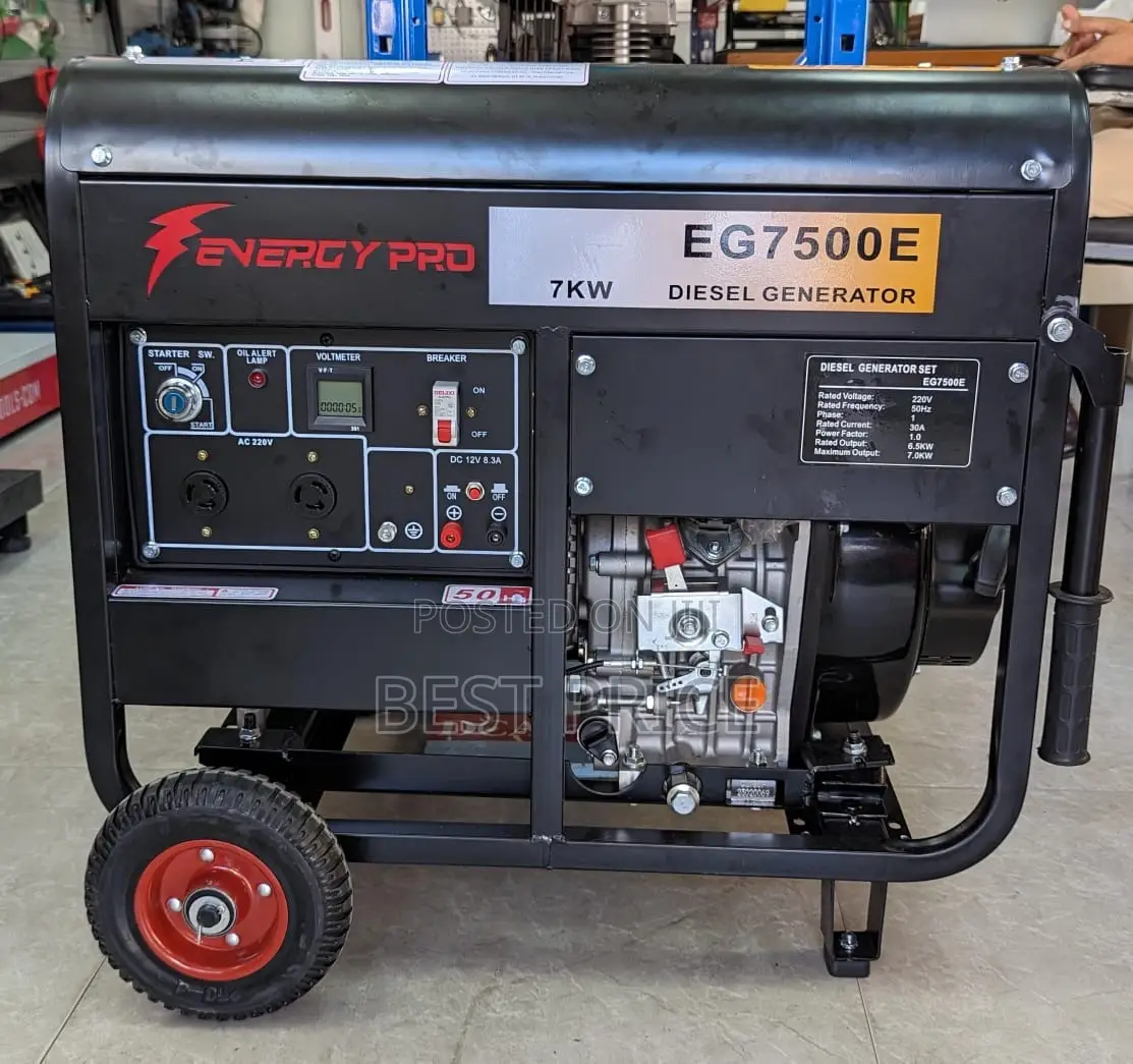 Energy PRO DIESEL Generator 7kw - Eg7500ew in Ilala - Electrical ...