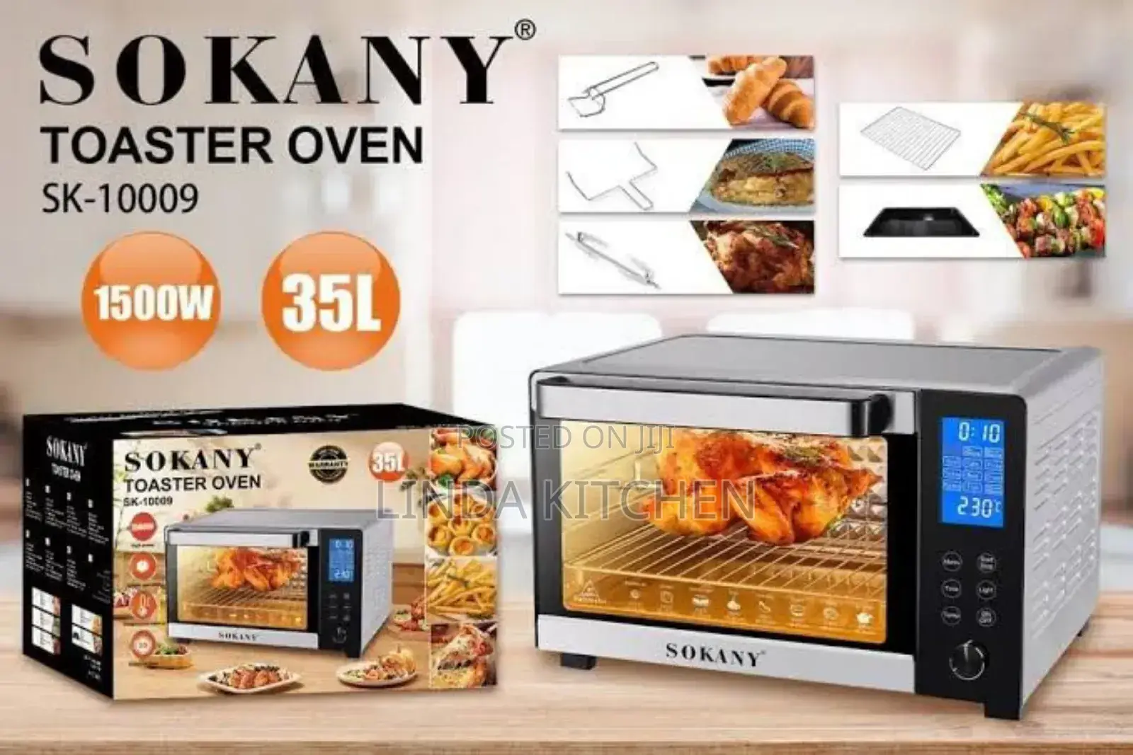 Sokany Toaster Oven 35lts in Ilala - Kitchen Appliances, Linda Kitchen ...
