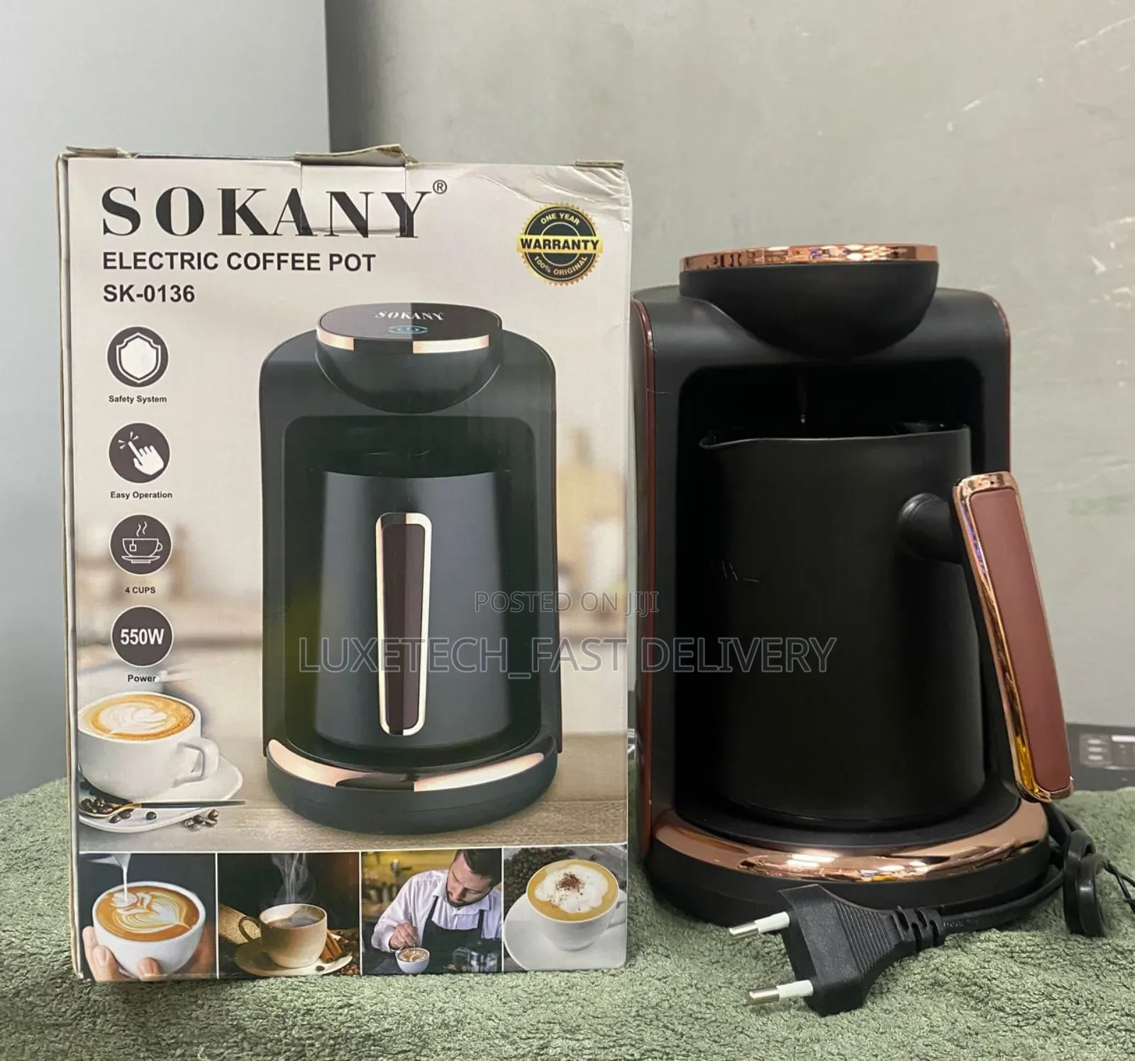 Sokany Sk-0136 Turkish Coffee Maker 4 Cups -550 Watt -250 Ml in Ilala ...