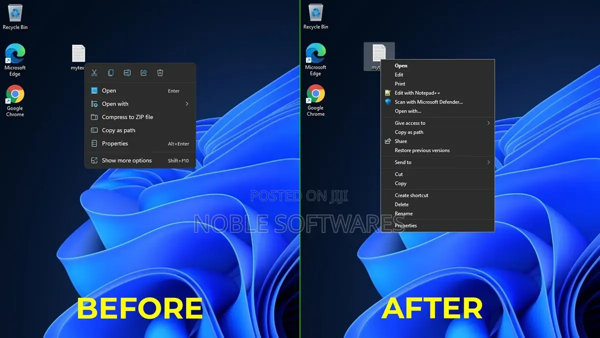 Windows 11 Classic Context Menu ( Installation ) in Ilala - Software ...