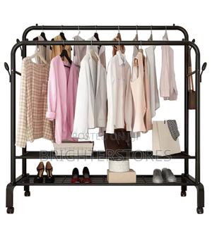 Double Rack With Wheels, -functional Bedroom Clothes Rack in Kinondoni ...