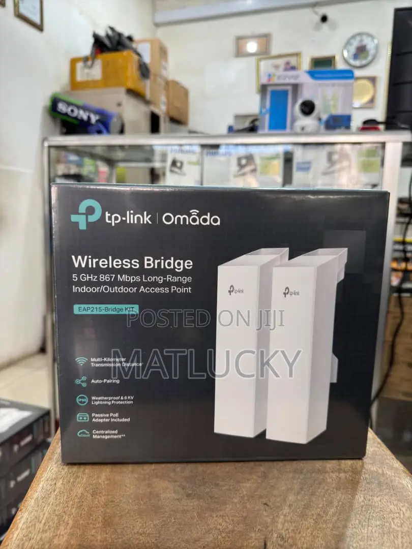 Omada 5ghz 867mbps Long-Range Indoor/Outdoor Wireless Bridge in ...