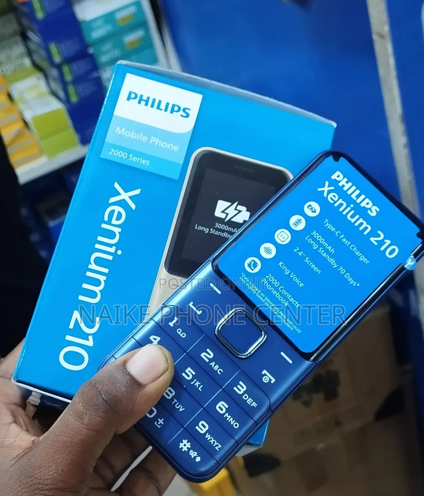 New Philips Xenium Blue in Ilala - Mobile Phones, Naike Phone Center | Jiji.co.tz