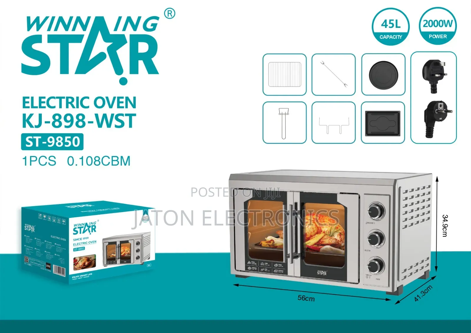 Winning Star Electric Oven Double Door 45l in Ilala - Restaurant ...