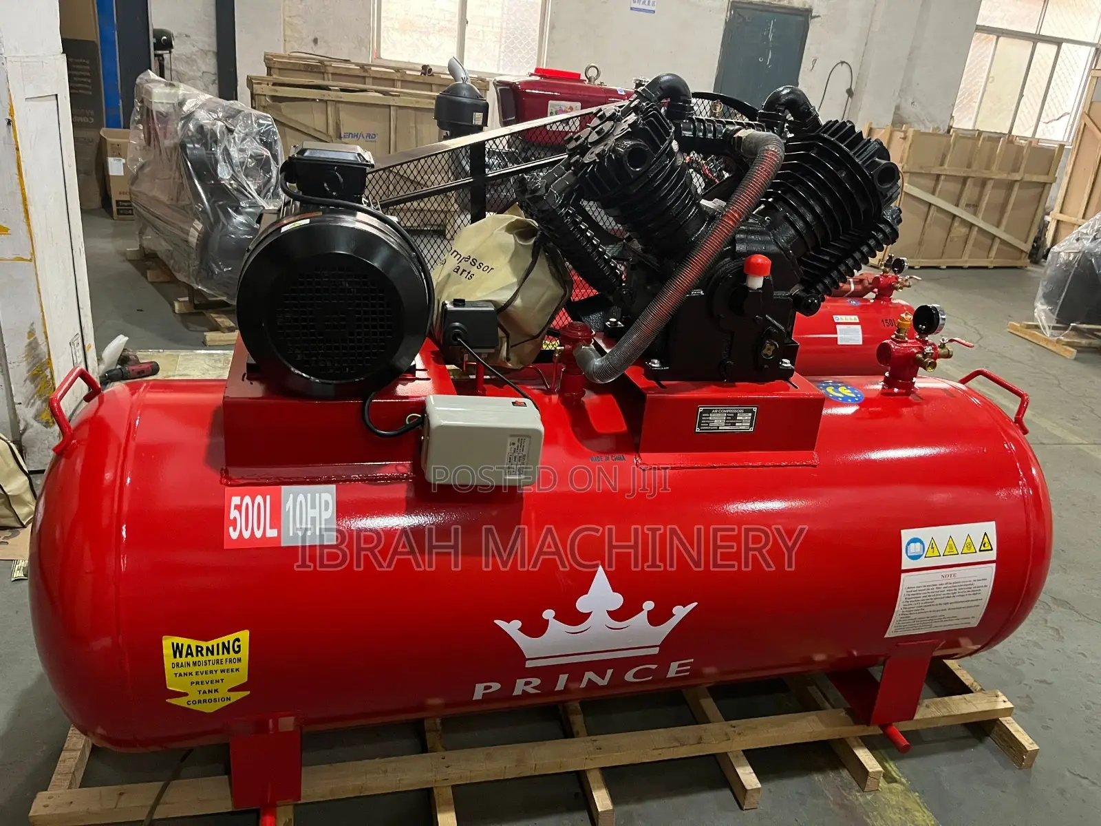Prince Air Compressor Electric 500l for sale - Ibrah Machinery Price ...