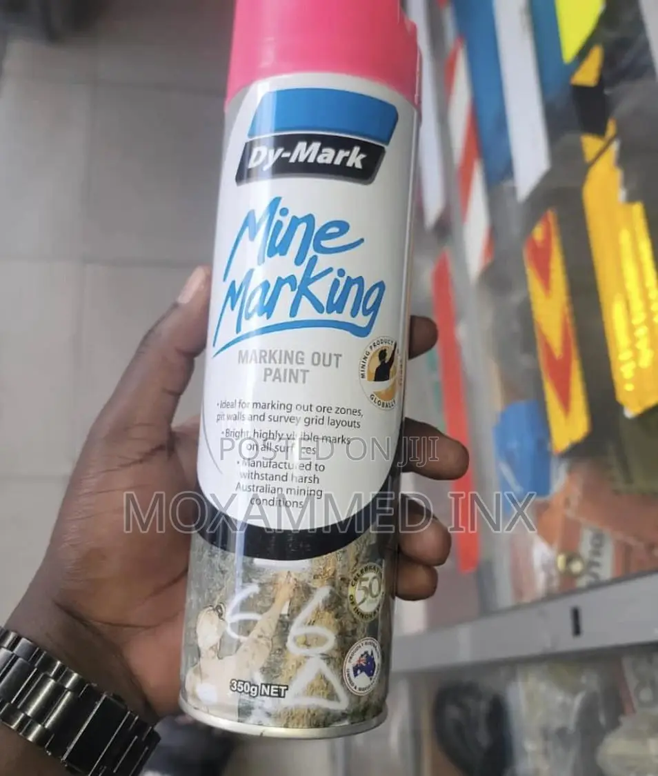 Dy-mark Mine Marking Fluoro Pink Spray Paint. in Ilala - Manufacturing ...