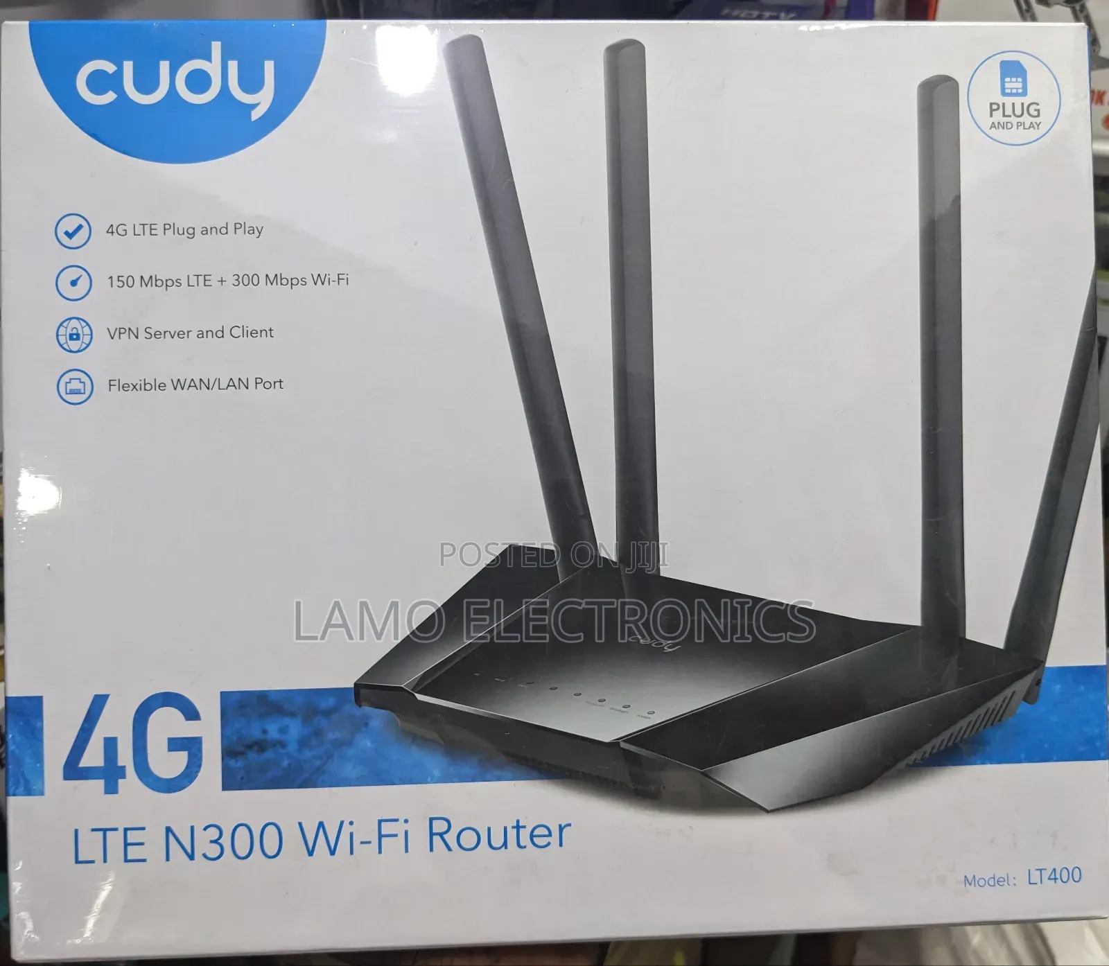 Cudy Lt400 4g Lte N300 Wi-Fi Router 300mbps in Ilala - Networking ...