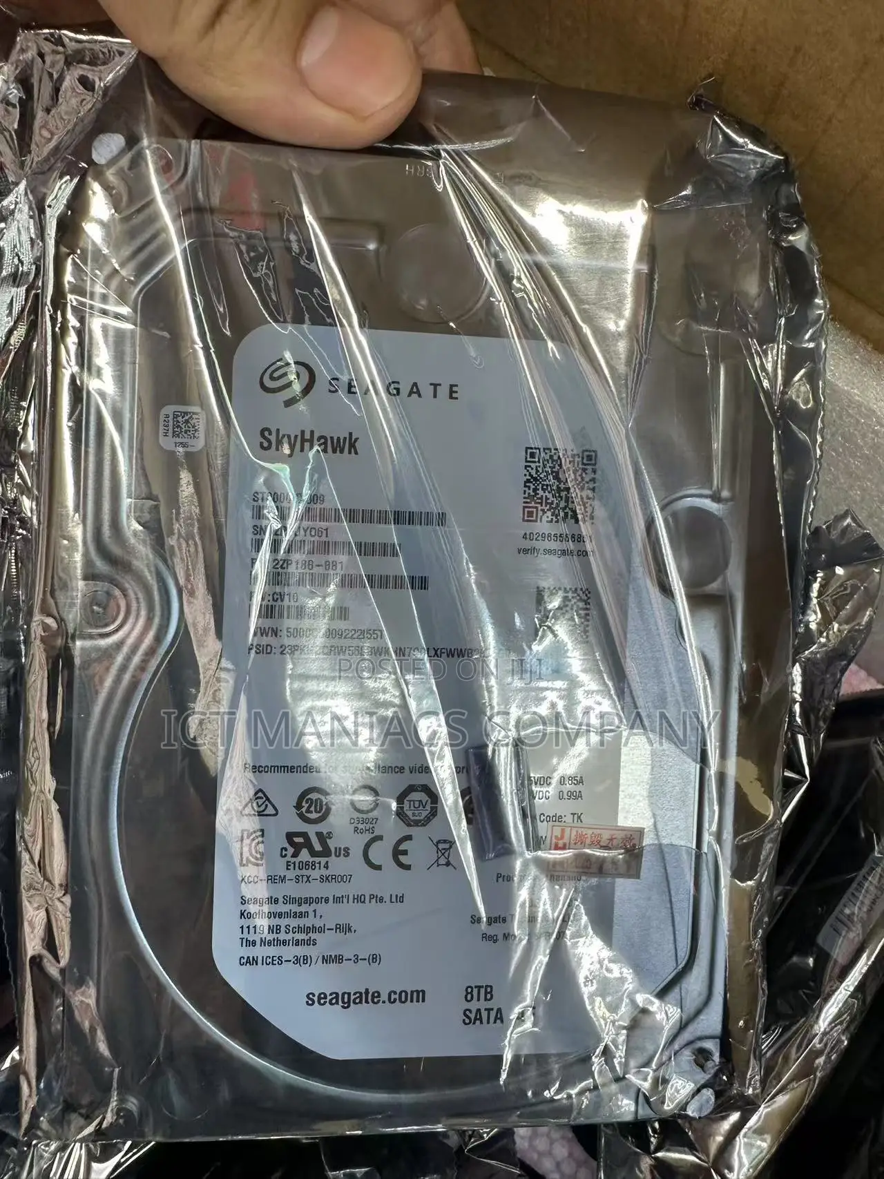 Seagate Skyhawk 8tb in Ilala - Security & Surveillance, Ict Maniacs | Jiji.co.tz