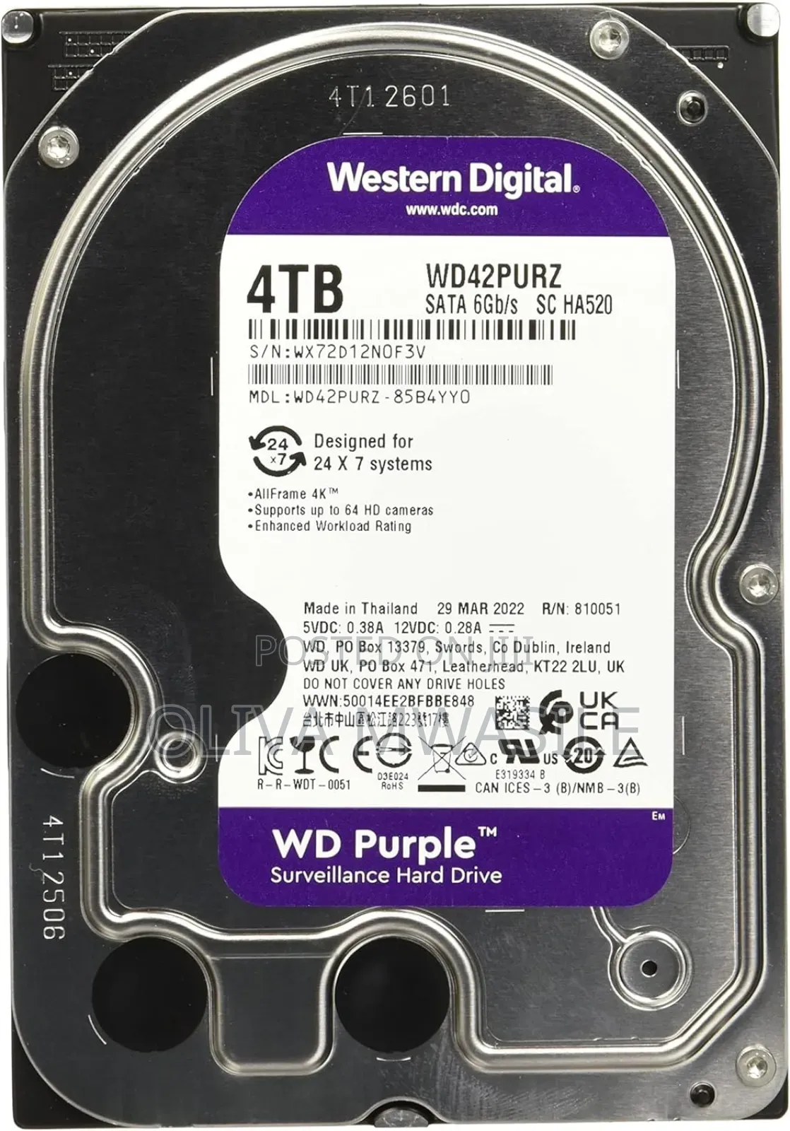 Western Digital 4tb Internal HDD in Kinondoni - Computer Hardware ...