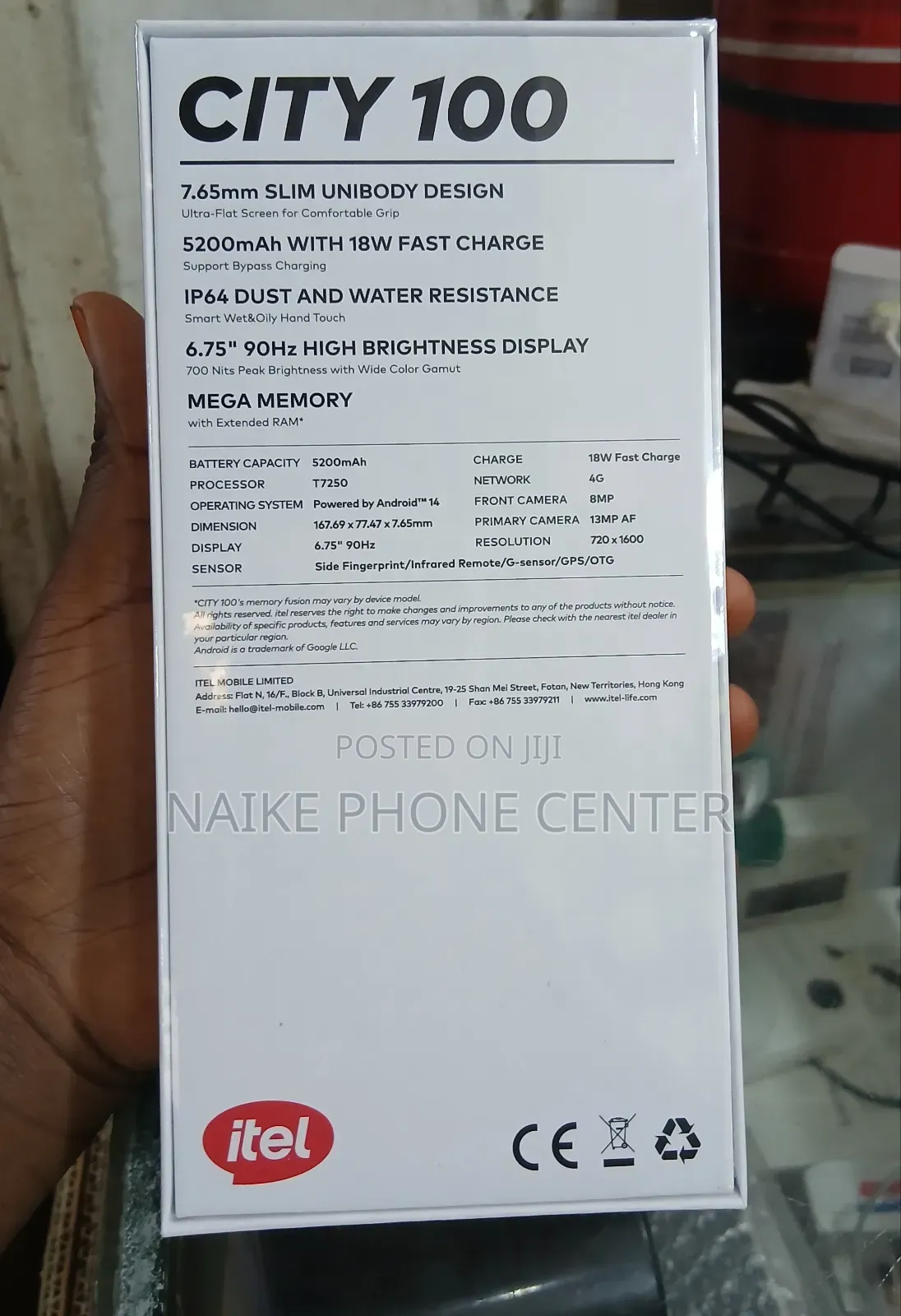 New Itel City 100 128 GB Black in Ilala - Mobile Phones, Naike Phone ...
