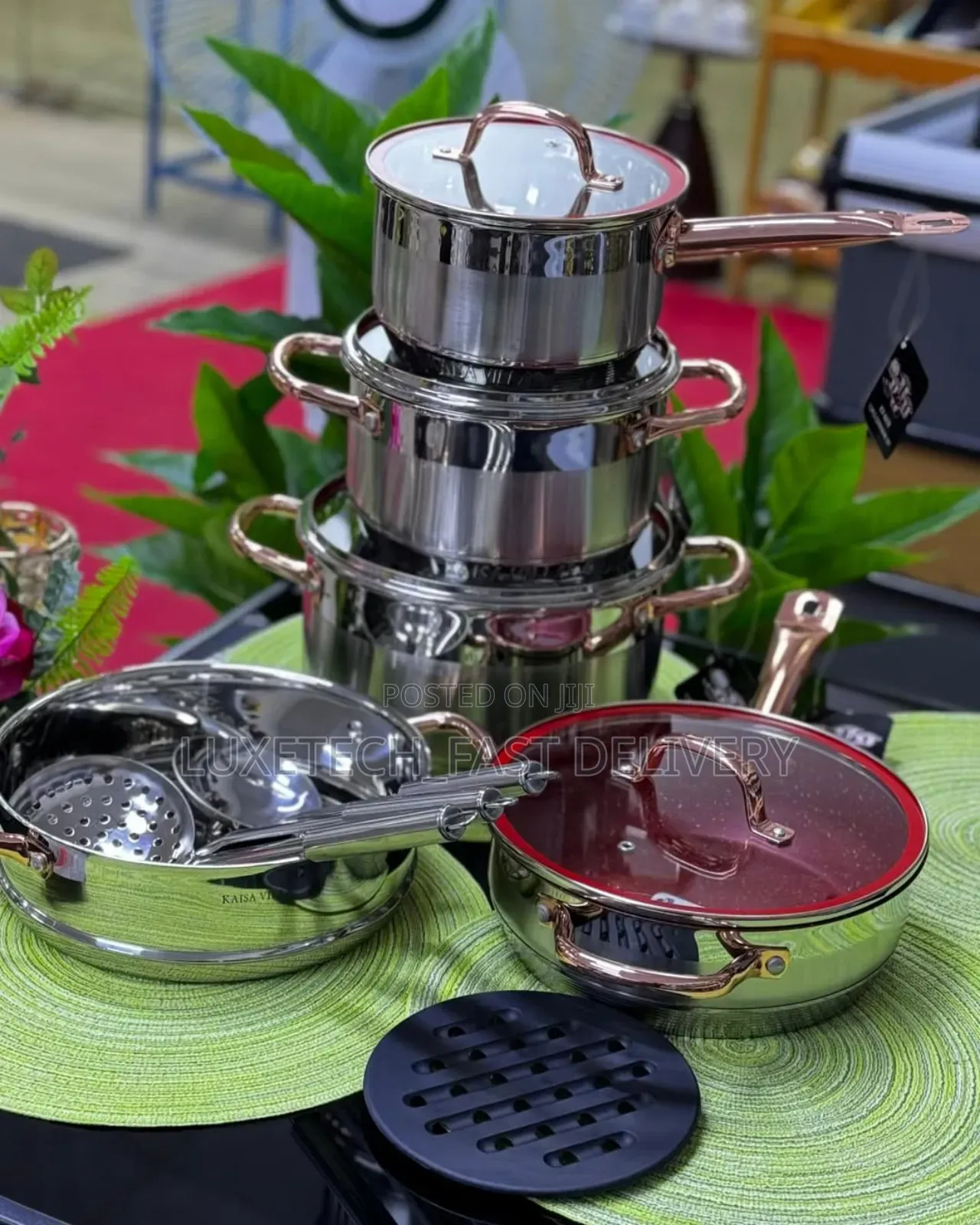 Kaisavila Stainless Steel Cookware Set (Sufuria) + Cooking Pans in ...