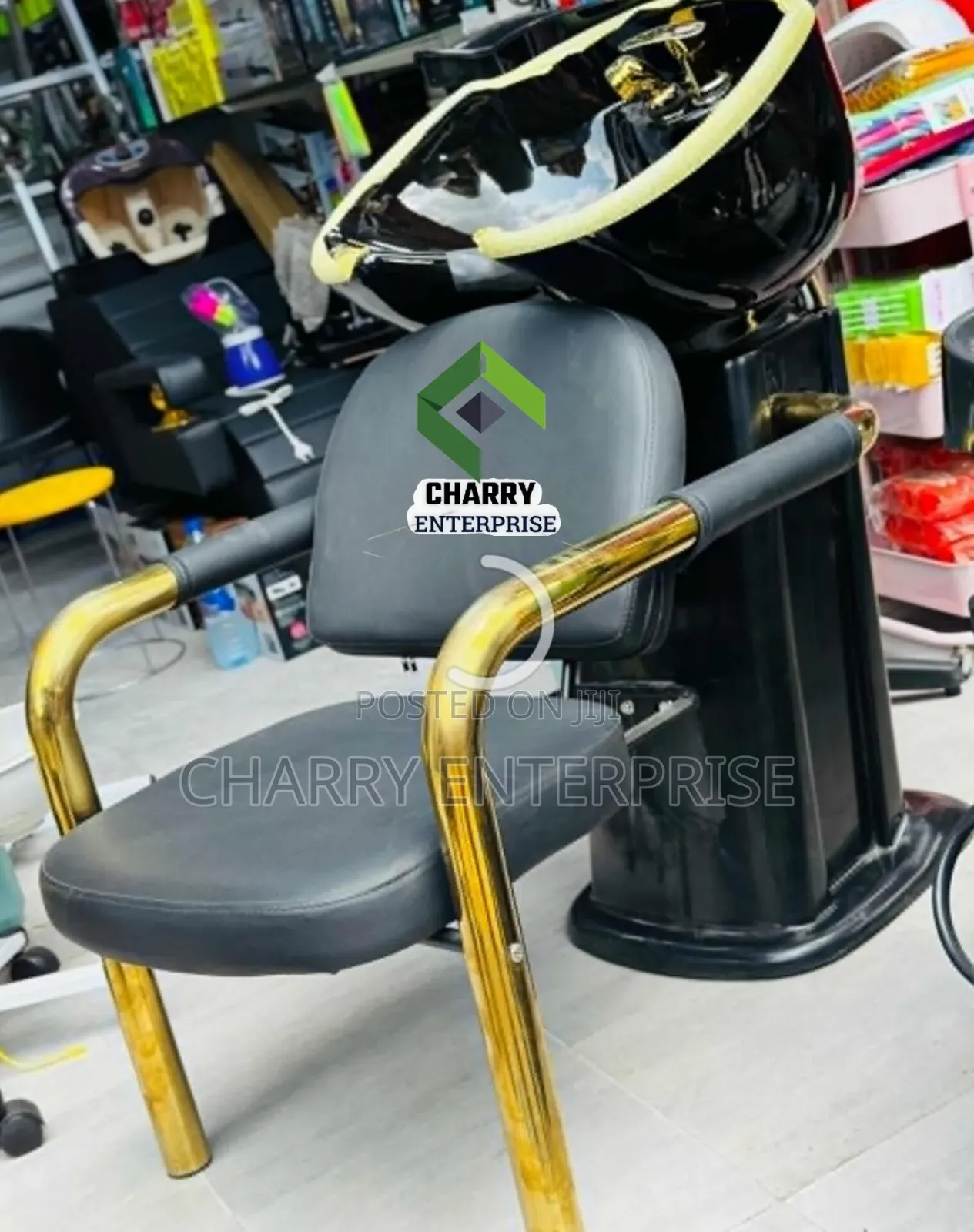 Luxury and Classic Salon Full Set Washing Chair and Ceramic Sink in ...