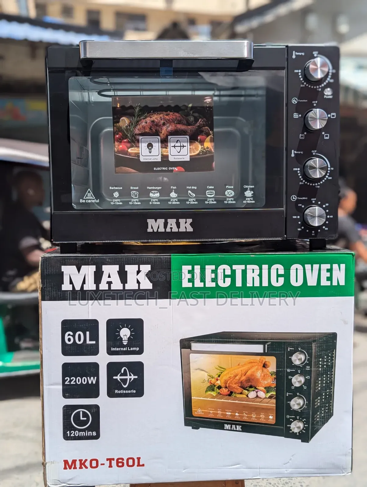 Mak Electric Oven 60 Liters in Ilala - Kitchen Appliances, Luxetech ...