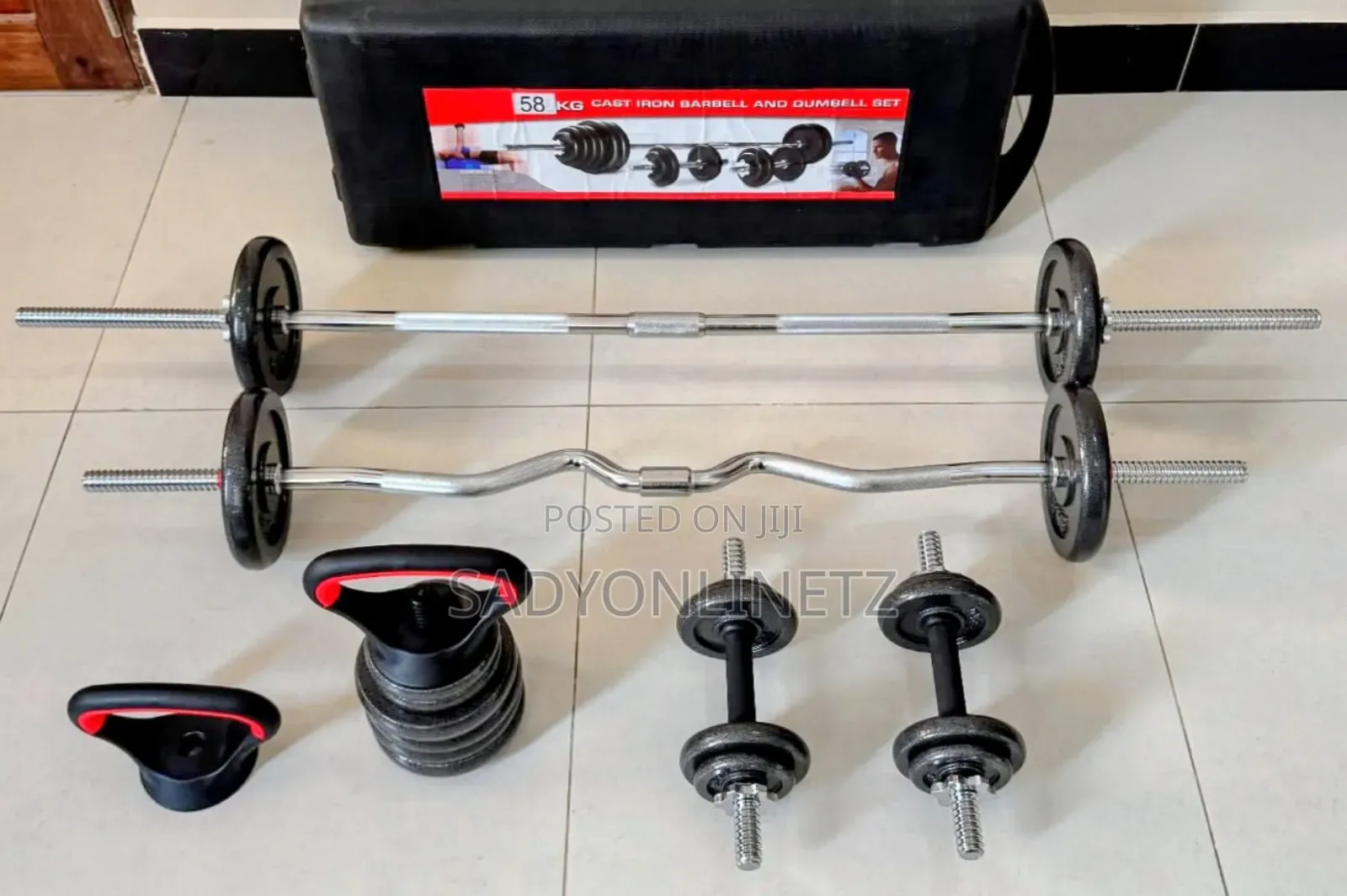 58kg Barbell,Kettlebell and Dumbbell Set in Ilala - Sports Equipment ...