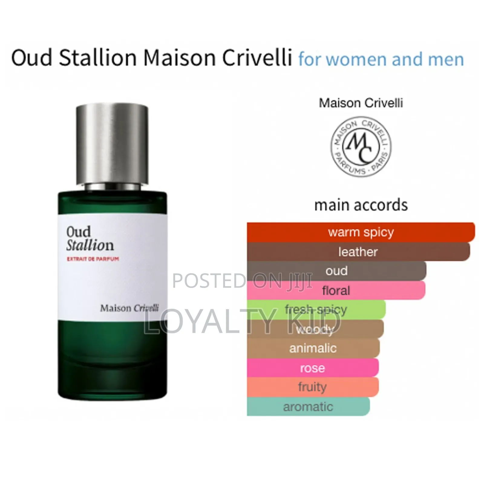 Oud Stallion by Maison Crivelli 50ml - Parfum in Ilala - Fragrances ...