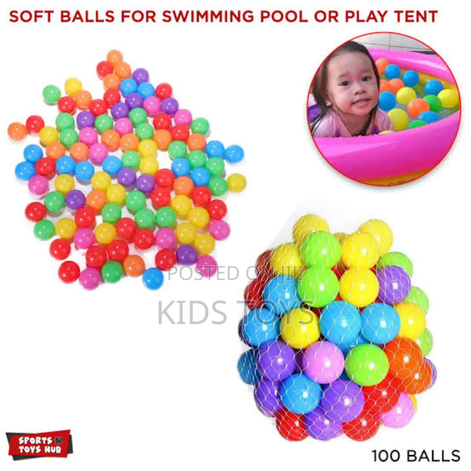 Soft Balls/Swimming Balls PCS 100 in Ilala - Toys, Games & Bikes, Kids ...