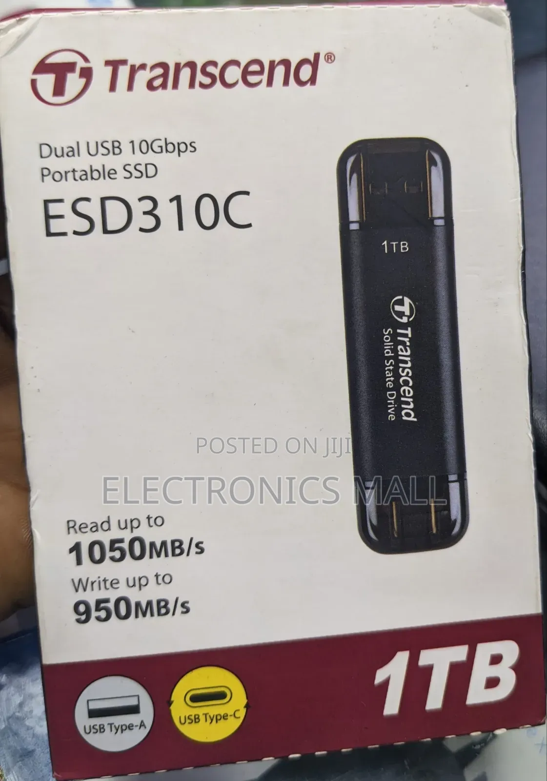 Transcend Esd310c Dual Usb 10gbps Portable SSD 1tb in Ilala - Computer ...