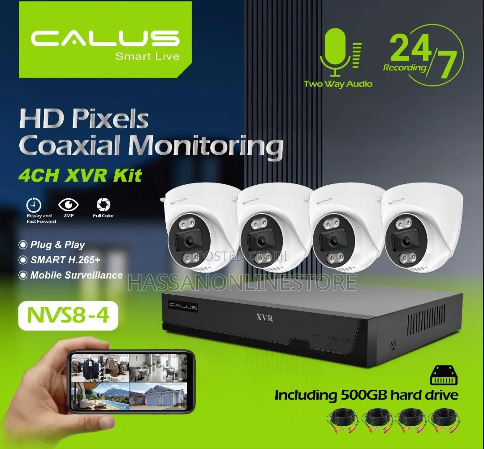 Calus Nvs8-4 Smart Live 4ch Xvr Kit in Ilala - Security & Surveillance ...
