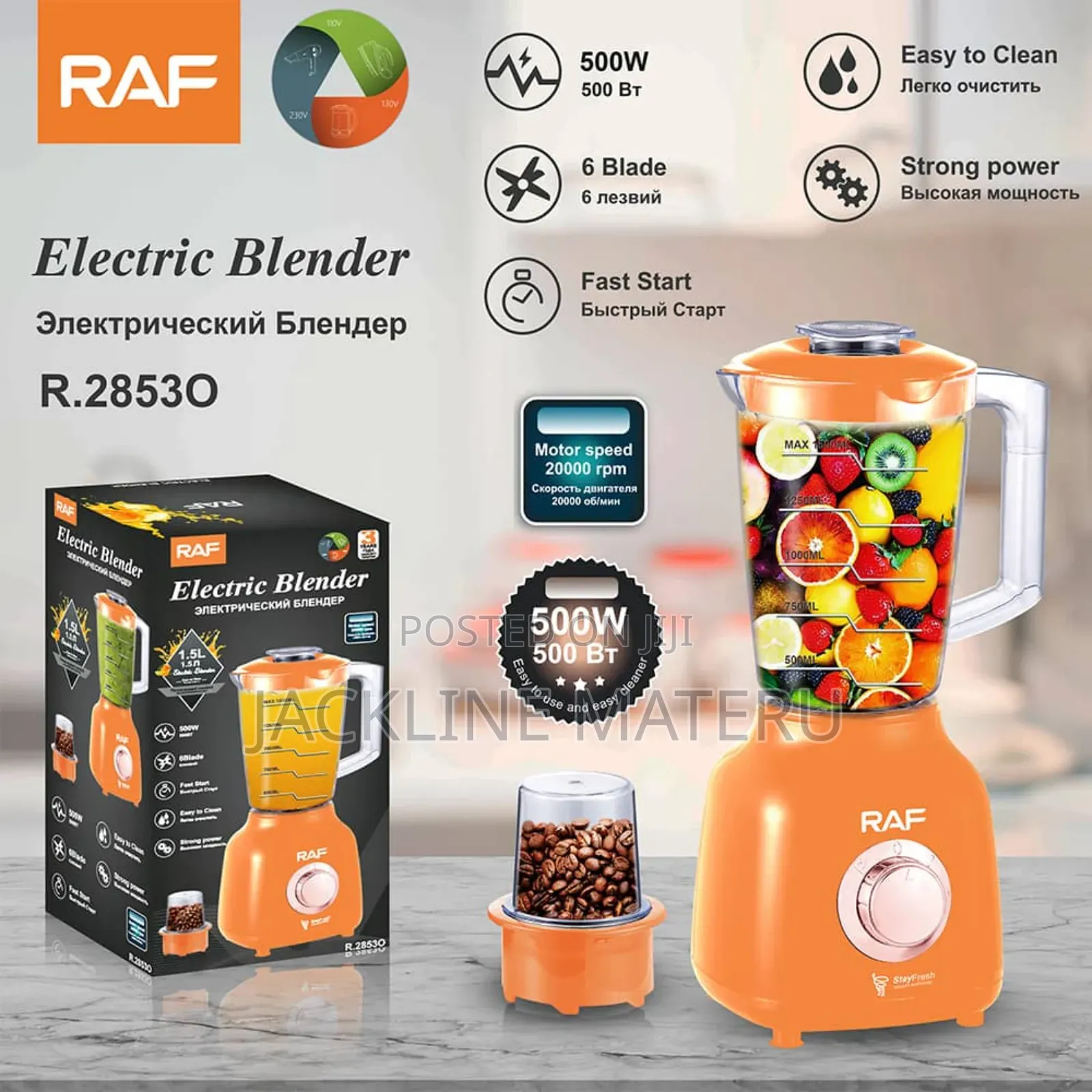 Raf Blender 1.5ltr 500w in Ilala - Kitchen Appliances, Jackline Materu ...