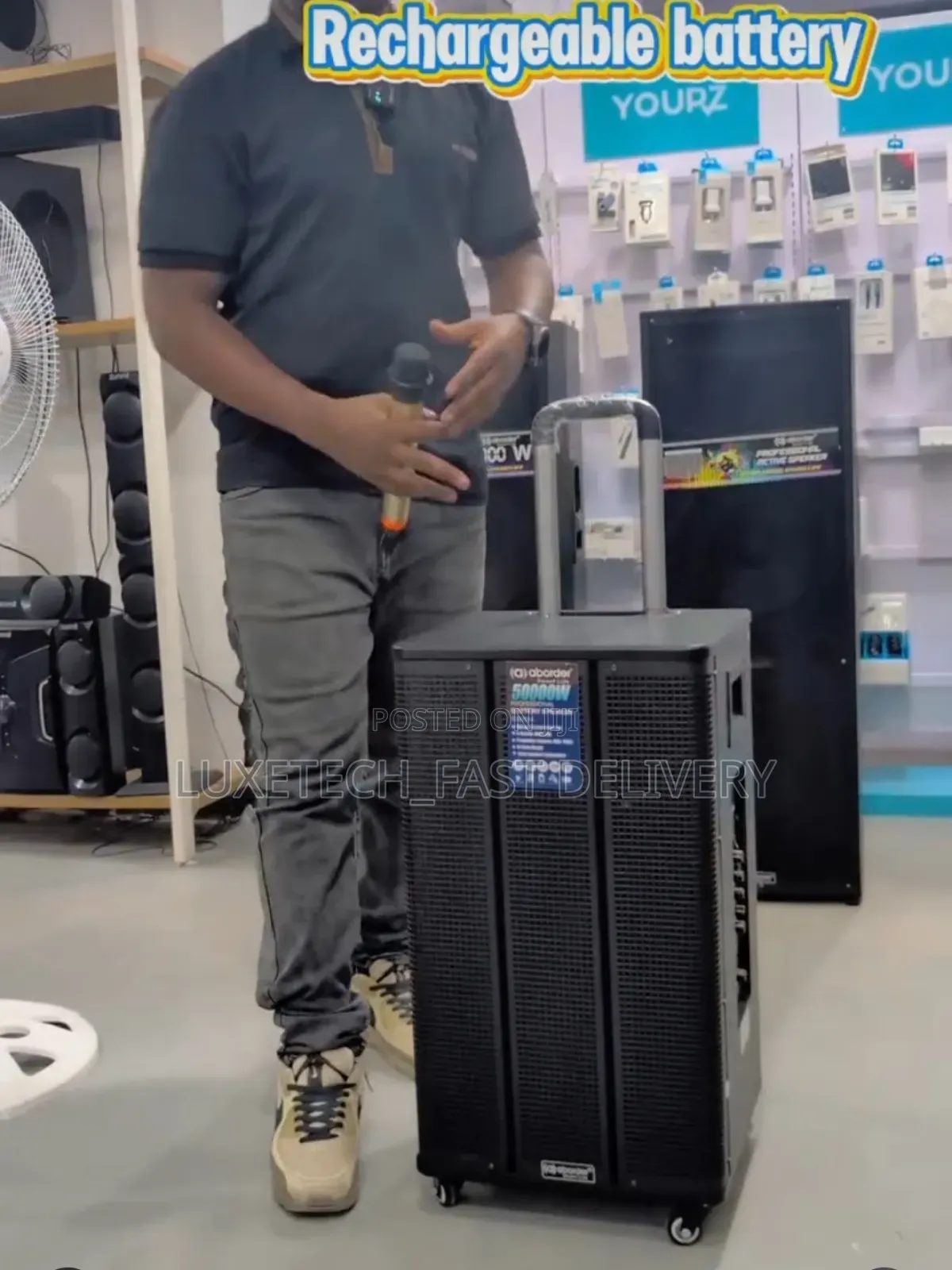 Aborder Rechargeable Speaker 50000w for sale - LUXETECH_FAST DELIVERY ...