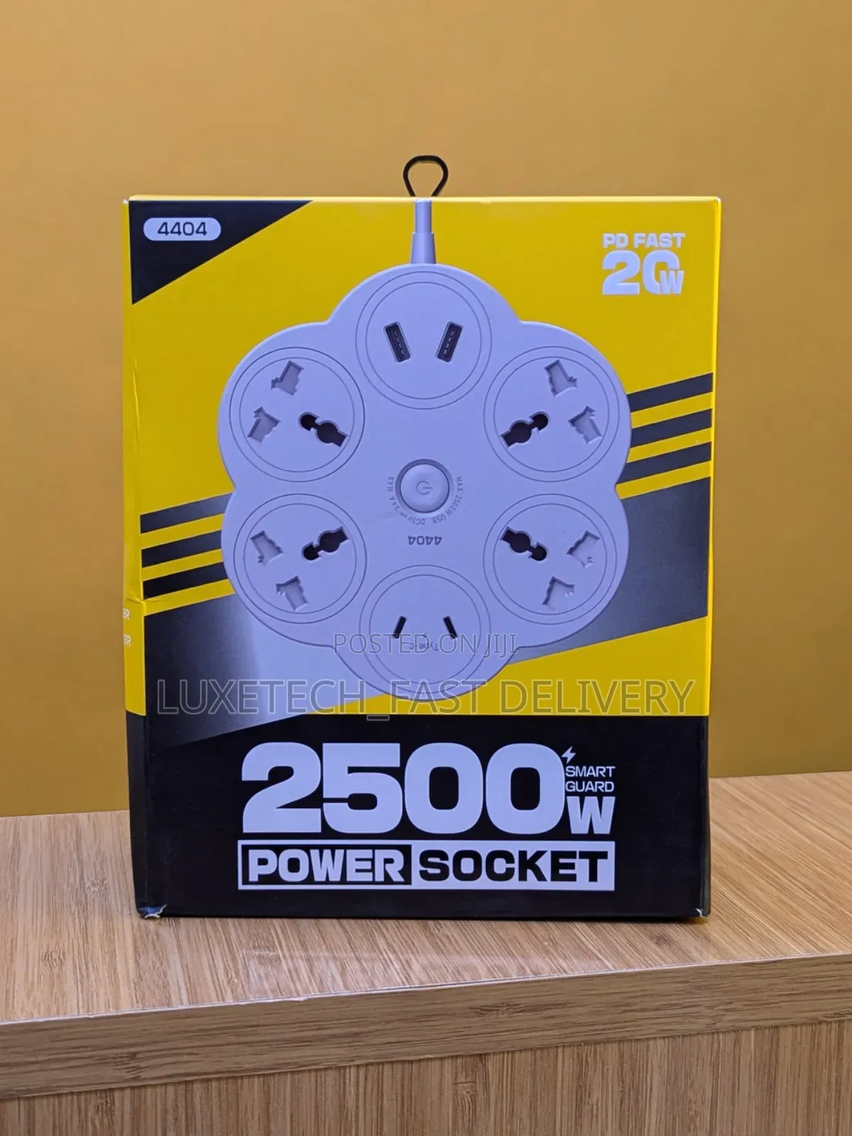 Smart Guard Power Socket 2500w + Pd (Power Delivery) Fast Charging 20w ...