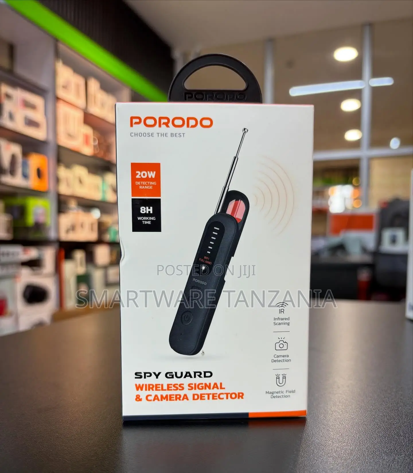 Porodo Spy Guard Wireless Signal Camera Detector 20m Range 8h Battery in Kinondoni - Home ...