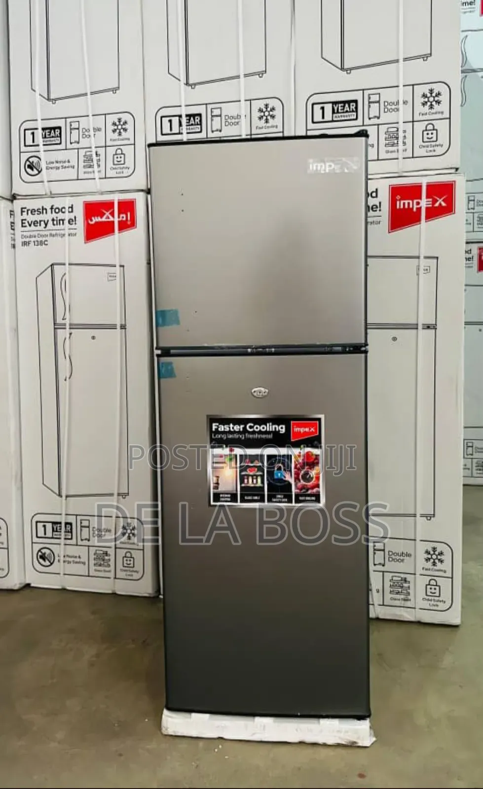 Impex 138l Double Door Fridge in Ilala - Kitchen Appliances, De La Boss | Jiji.co.tz