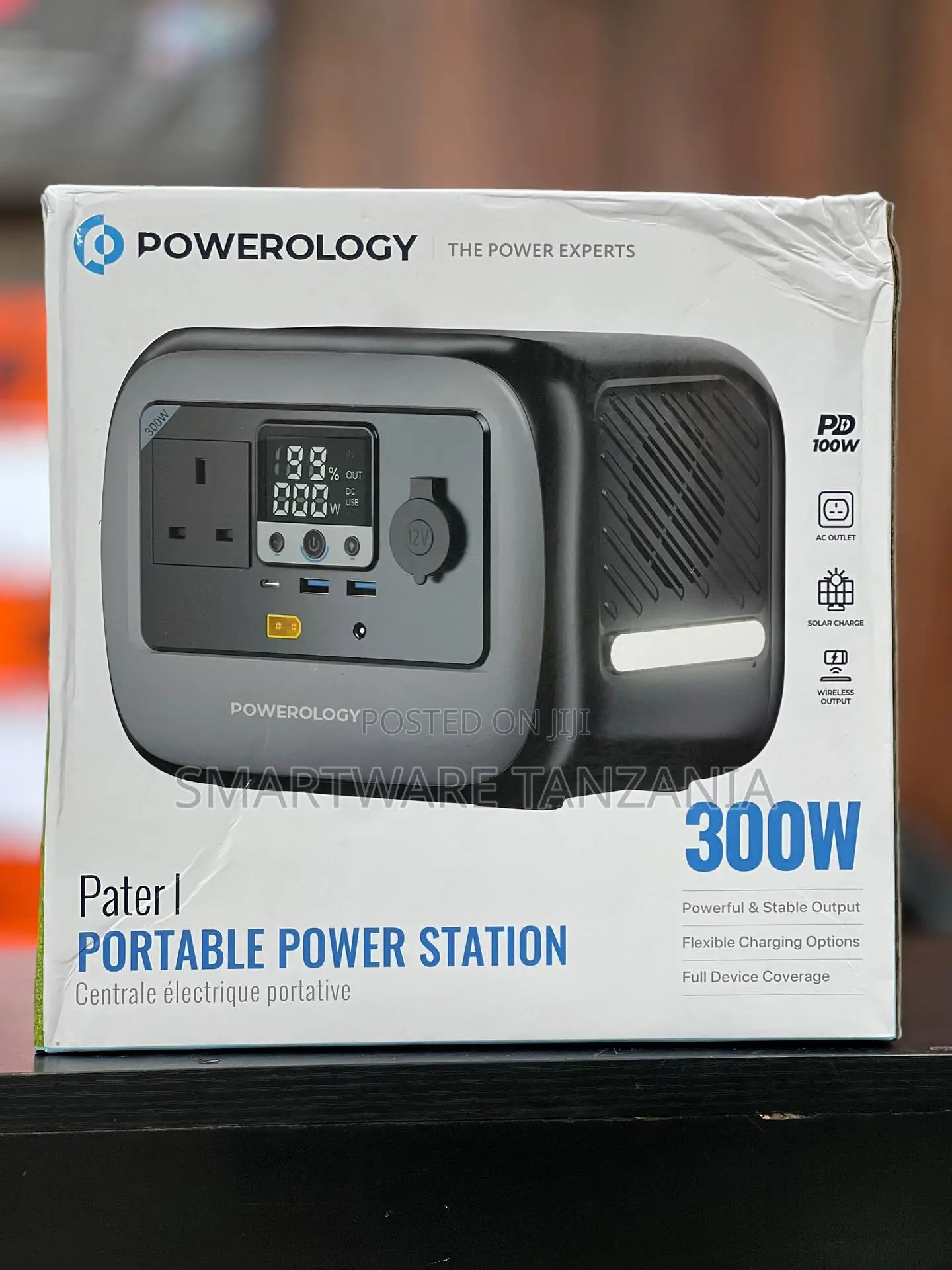 Powerology Pater I 300w Portable Power Station | 100w Pd Solar in ...