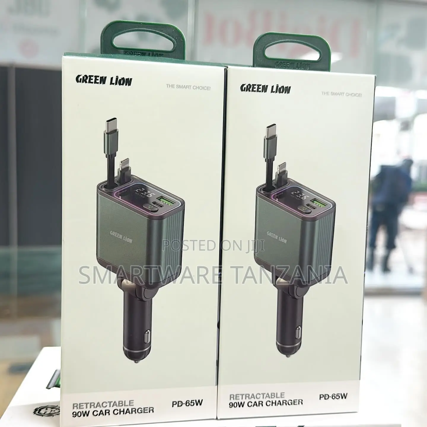 Green Lion 90w Pd Car Charger Dual Output, Fast Charging, Pd-65w Ready ...