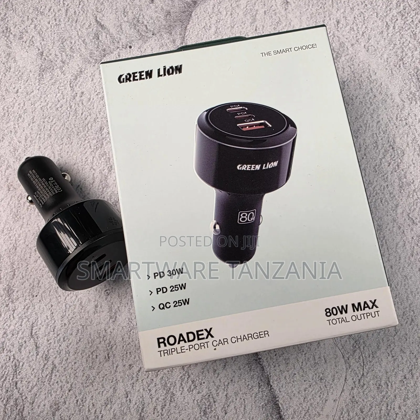 Green Lion Roadex 80w Triple-port Car Charger Pd 30w Qc 25w Max in Kinondoni - Vehicle Parts ...