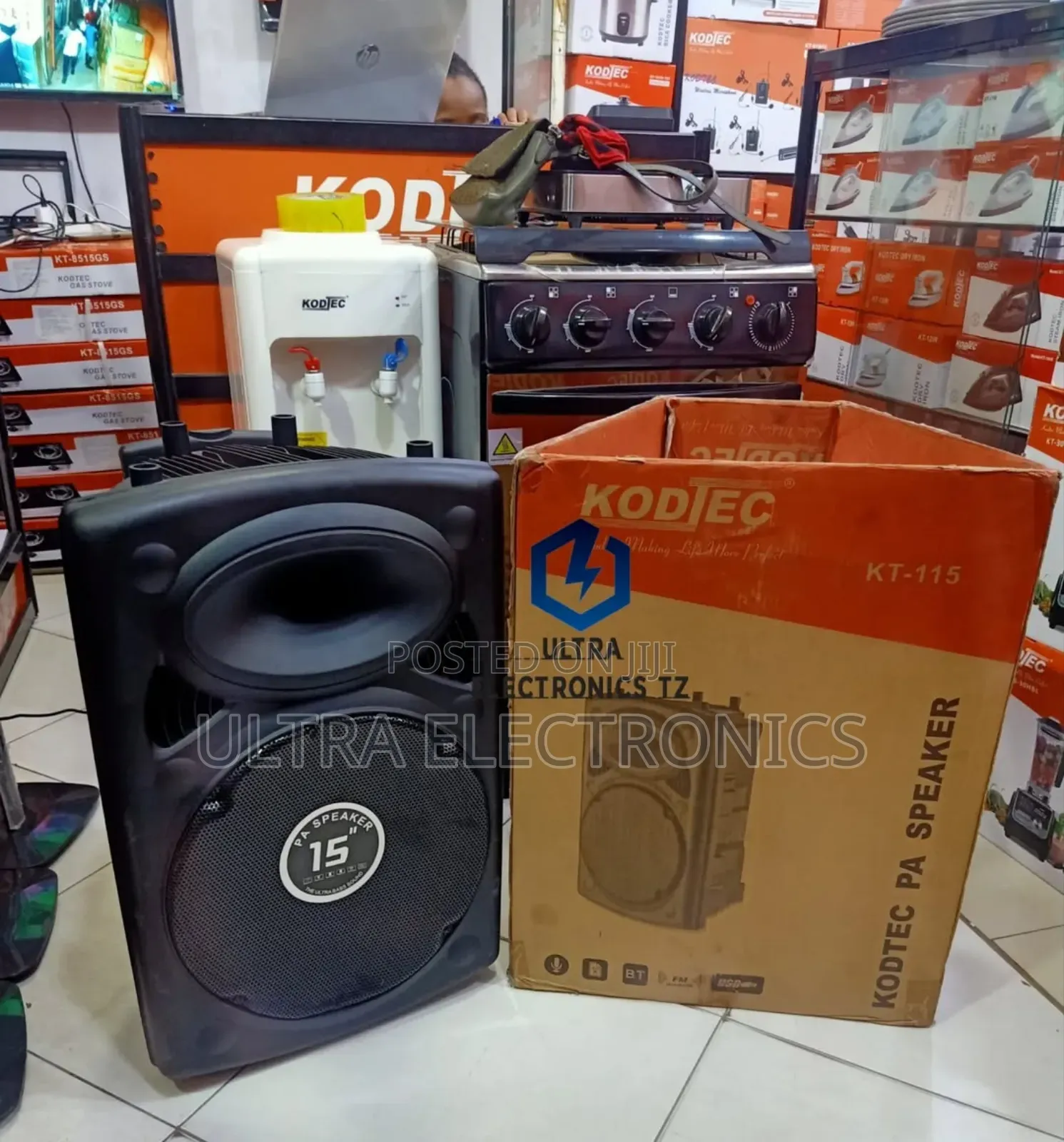 Kodtec Powerful Rechargeable Pa Speaker 15 " Inch With Wireless Mic in ...