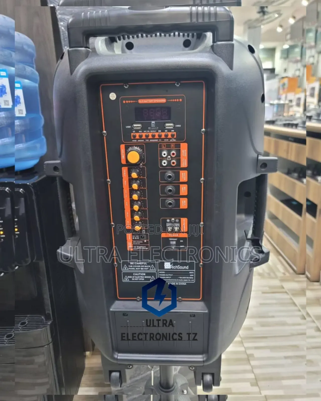 Richsound Powerful Rs-70 Rechargeable Speaker 15 Inch 2 Mic and Stand ...