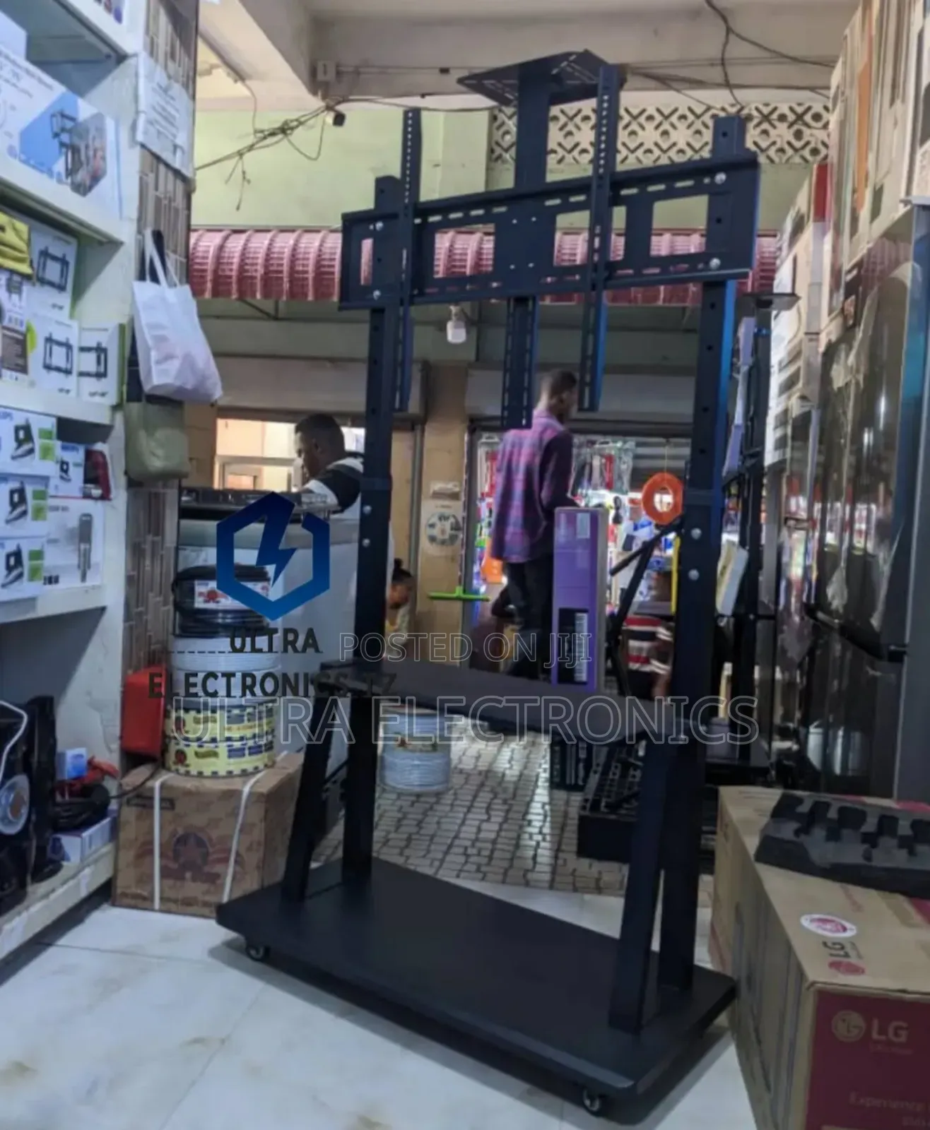 Heavy Duty Metal Tv Floor Trolley Mount Stand 50 to 100 Inch in Ilala ...