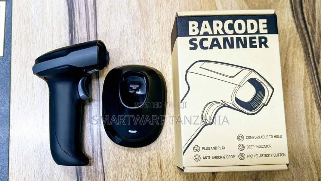 Ergonomic Barcode Scanner Bundle With Base Station And Manual for sale ...